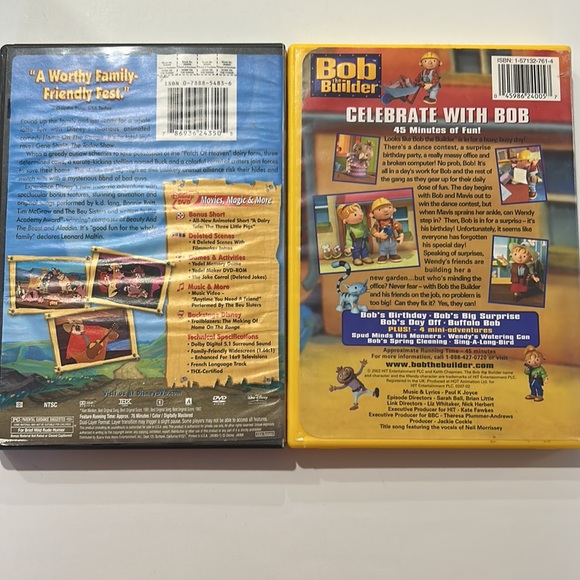 Media | 2 Dvds Bob The Builder Celebrate With Bob Disney Home On The ...